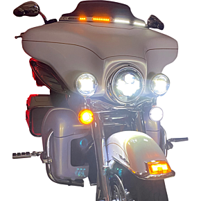 Windshield Trim - Sequential Turn Signals - Chrome CD-WT2-SEQ-05-C