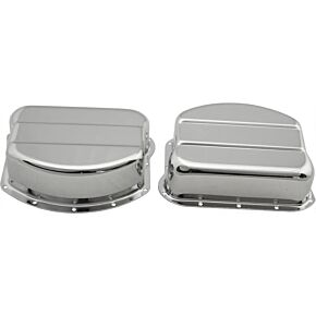 Rocker Cover Kit Panhead 48-65 Chrome Pair