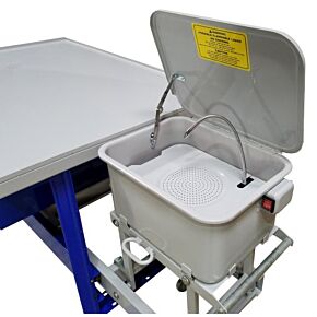 Tear Down Table W/parts Washer