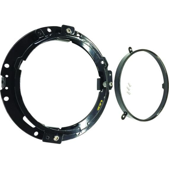 Adapter Ring And Wiring Harness Mounting Bracket Blk