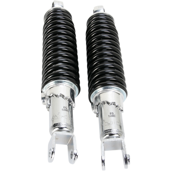 Custom Shorty Shocks with Shroud - Chrome Body/Black Spring Finish ...