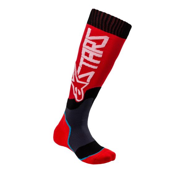 Mx Plus-2 Socks Red/white Large