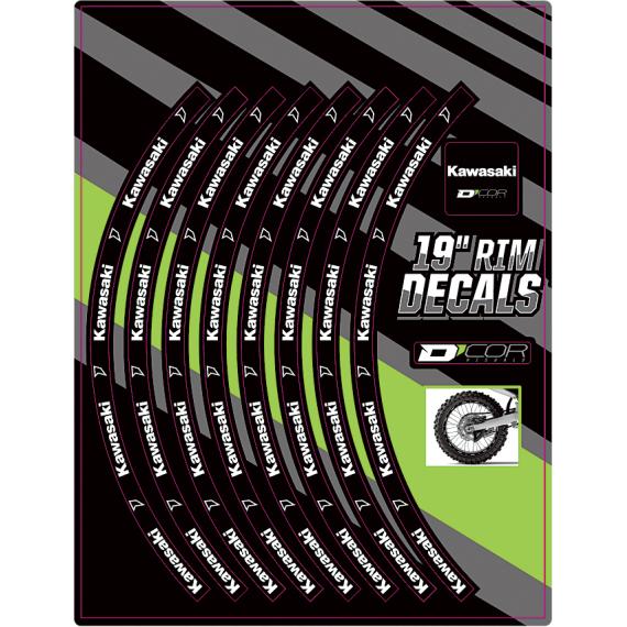 Rim Decals 19" Kawasaki Logo Rear