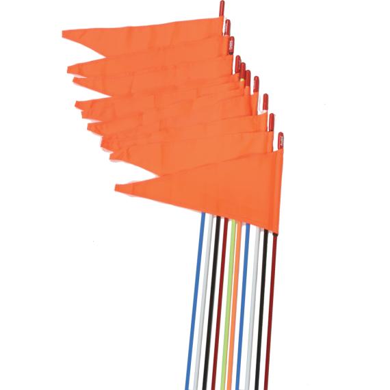 Safety Flags Spring Mount Yellow 7' 10/pk