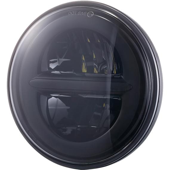 Classic Led Headlight 5.75" W/drl Black