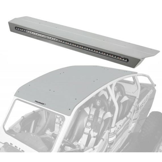 Asylum Rear Wing W/ Lightbar Sparkle Silver Metallic