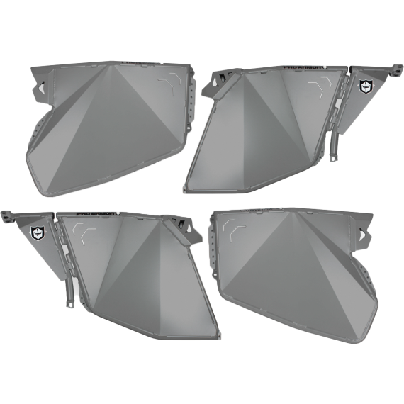 Traditional Half Doors Titanium Matte Metallic Pol