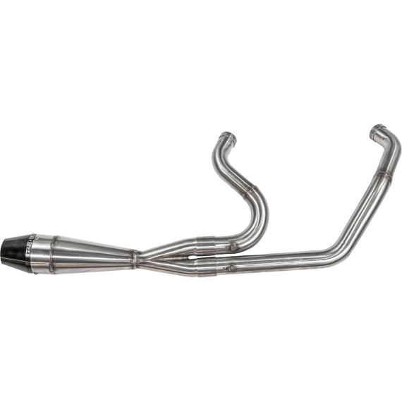 2in1 M8 Softail Shorty Pipe Brushed Ss