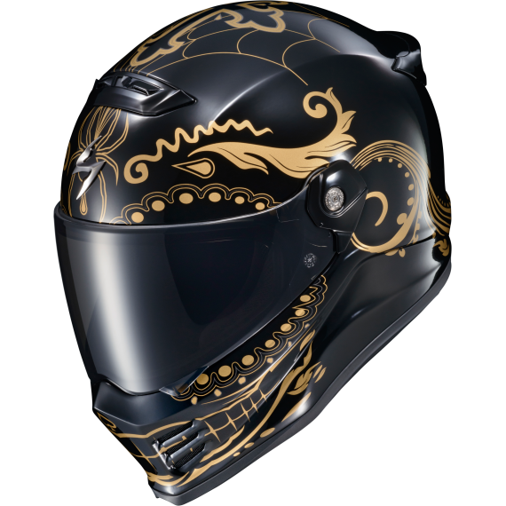 Covert Fx Full Face Helmet El Malo Gold/gloss Black Md