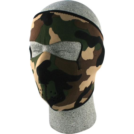 Full Face Mask Woodland Camo